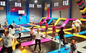 Bounce Class - exercising on a trampoline